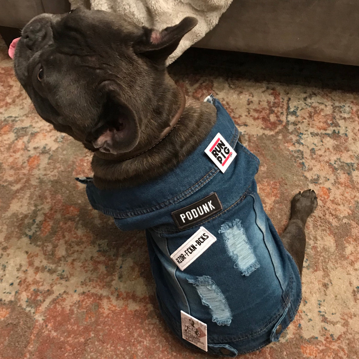 Dog Denim Snap Vest – PODUNK