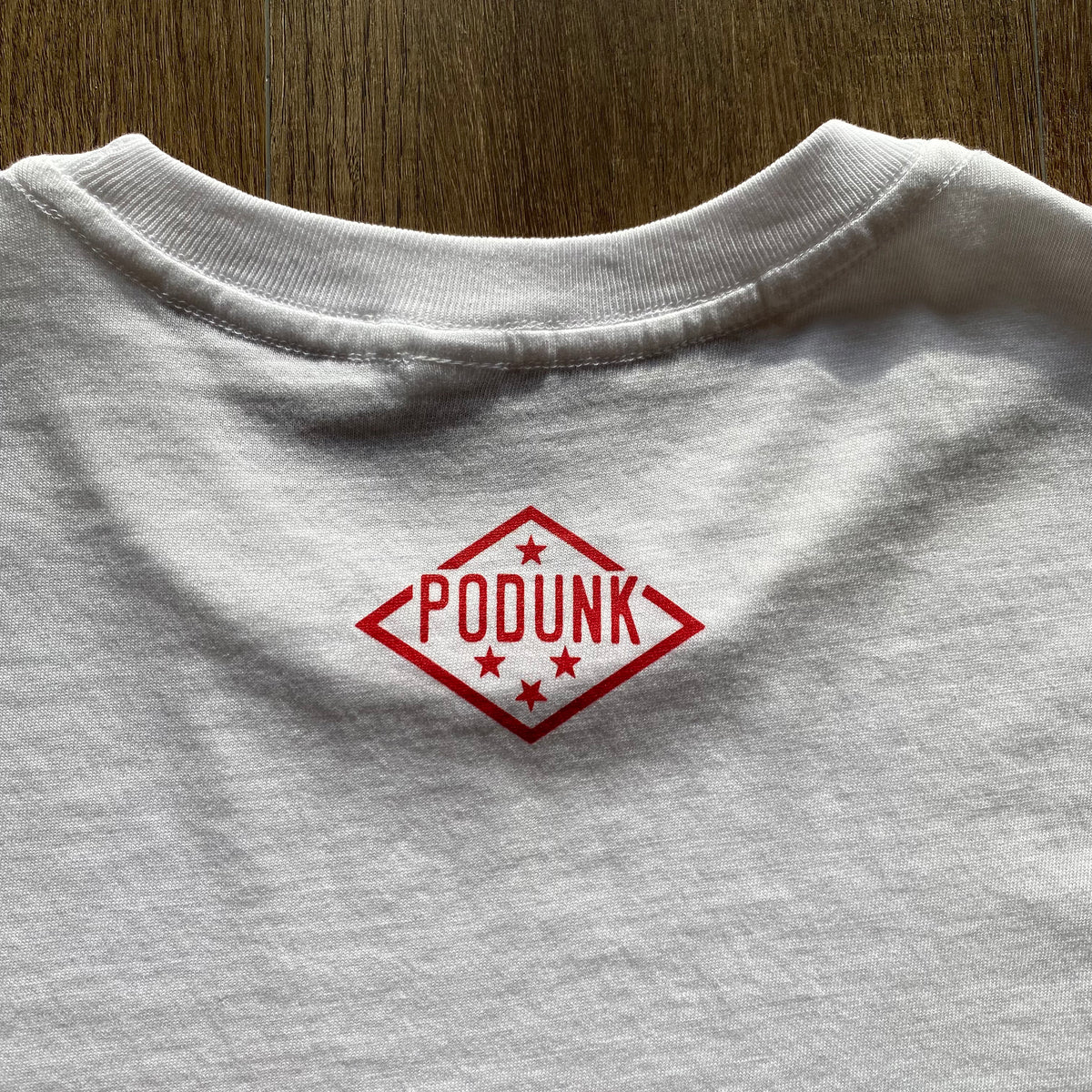 H to the izz-O ::: White Tee (Unisex) – PODUNK